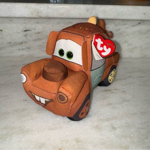 Toys | Ty Sparkle Beanie Babies Collection Tow Mater Disney Pixar 217 8 ...